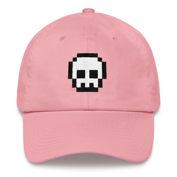 Pixel Skull 5-Panel Hat | Retro Gamer Hat | 8-Bit Hats | Critical Hat